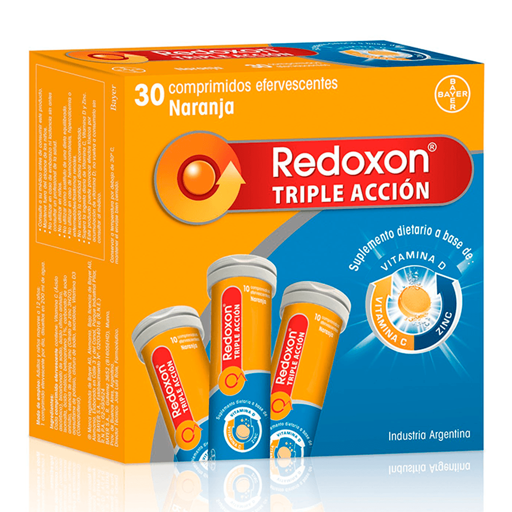 Triple Acción Efervescentes 1 gr x 30 comp - farmaciasdelpueblo