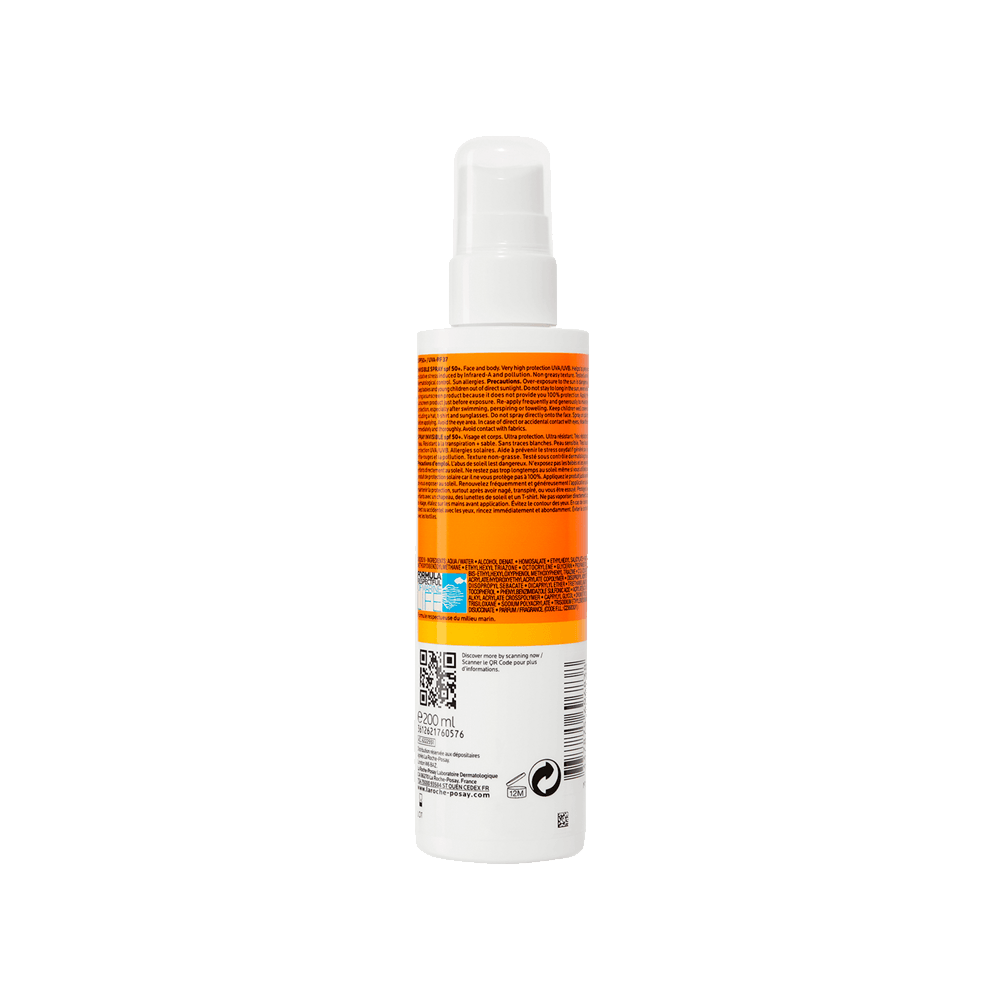 Protector solar Anthelios Spray invisible Cuerpo FPS 50+ La Roche-Posay ...