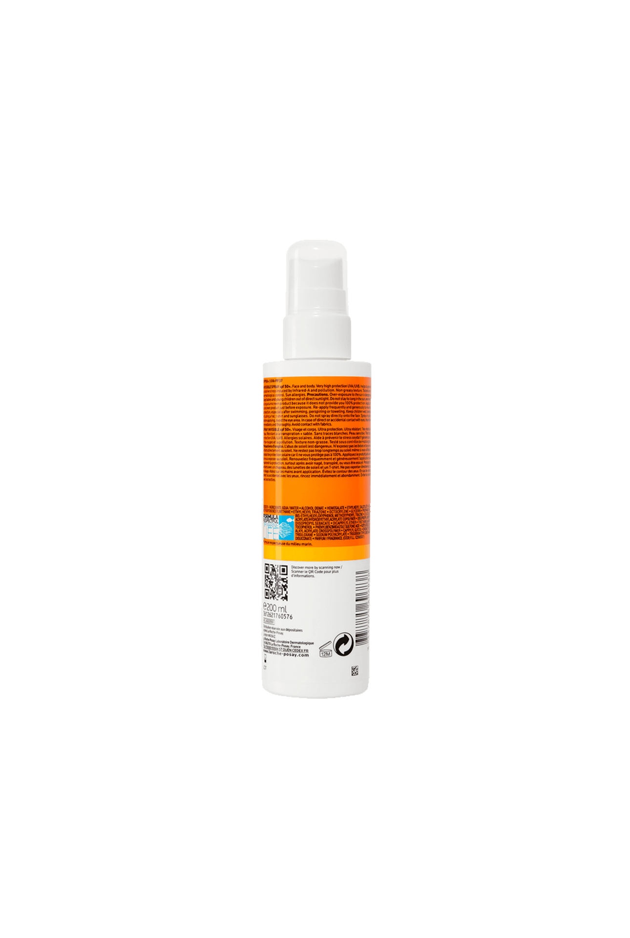 Protector solar Anthelios Spray invisible Cuerpo FPS 50+ La Roche-Posay ...