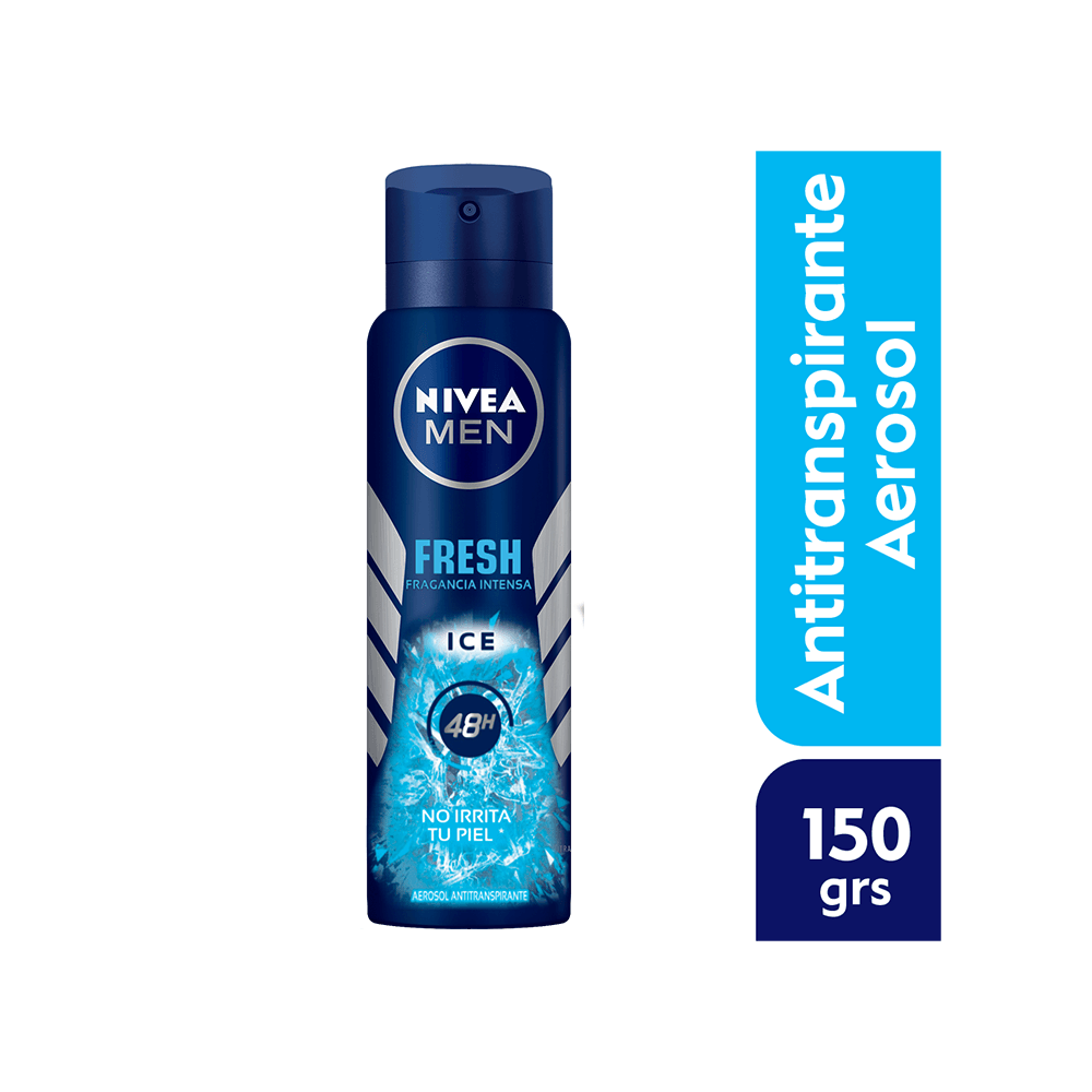 Antitranspirante Nivea Men Fresh Ice Aerosol x 150 ml - farmaciasdelpueblo
