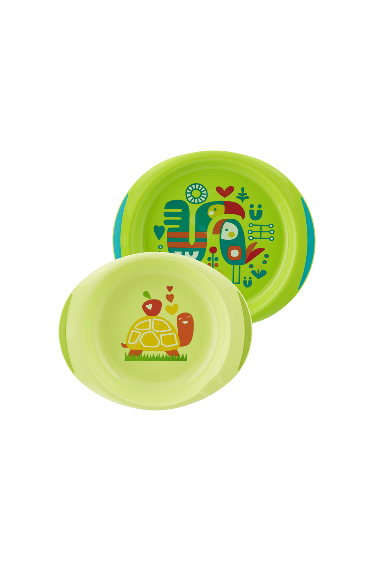 Set de Platos Verde +12 meses x 2 unid - farmaciasdelpueblo