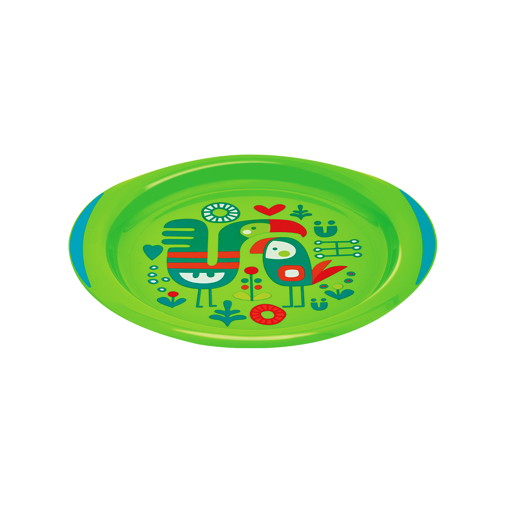Set de Platos Verde +12 meses x 2 unid - farmaciasdelpueblo