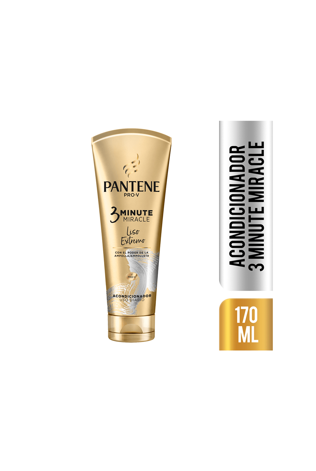 Acondicionador Pantene 3 Minutos Liso Extremo x 170 ml - farmaciasdelpueblo