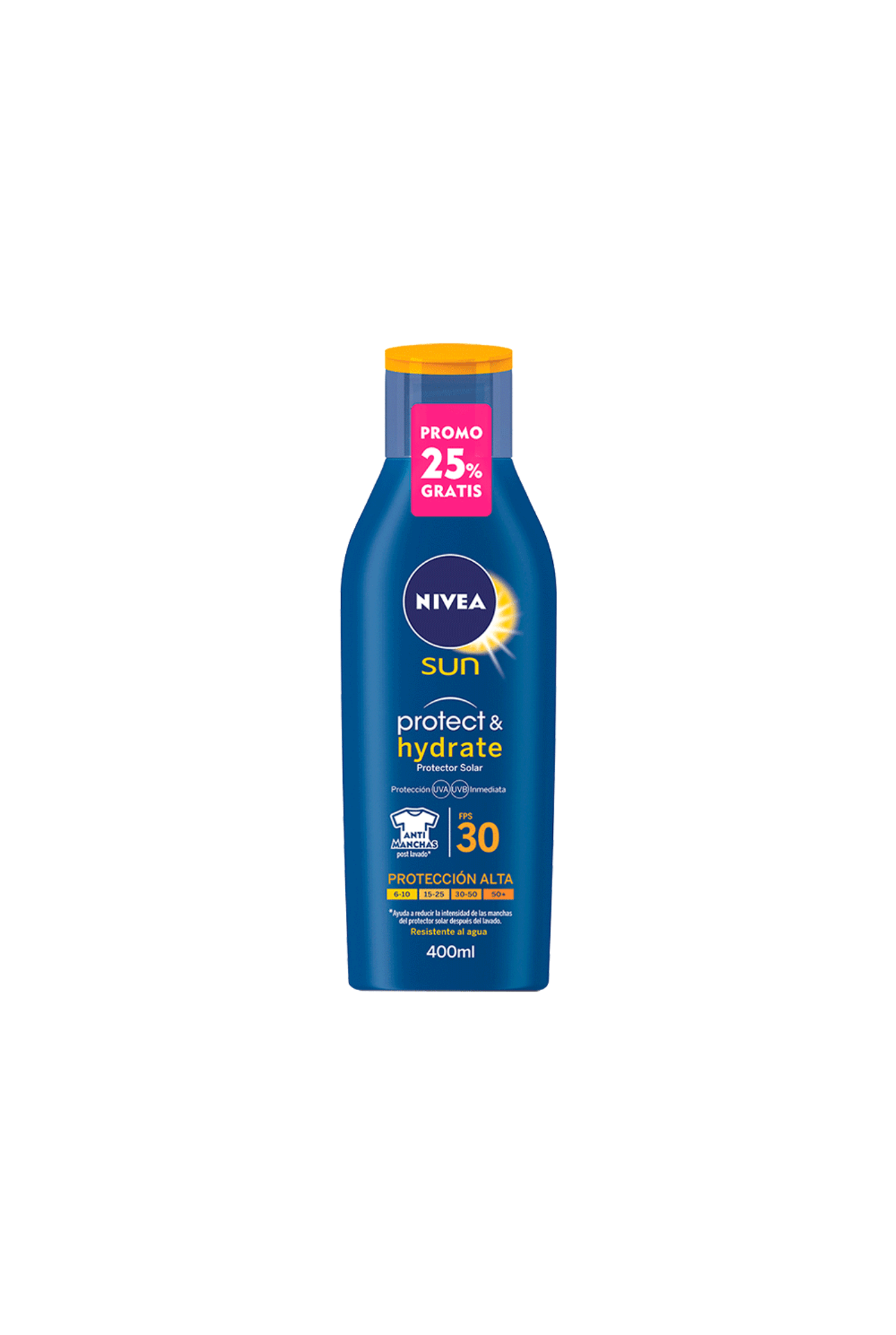 Protector Solar Nivea Sun Fps30 Hidratante x 400 ml - farmaciasdelpueblo