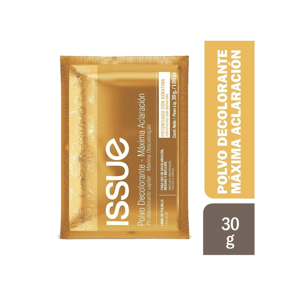 Polvo Decolorante Issue Máxima Aclaración x 30 gr - farmaciasdelpueblo