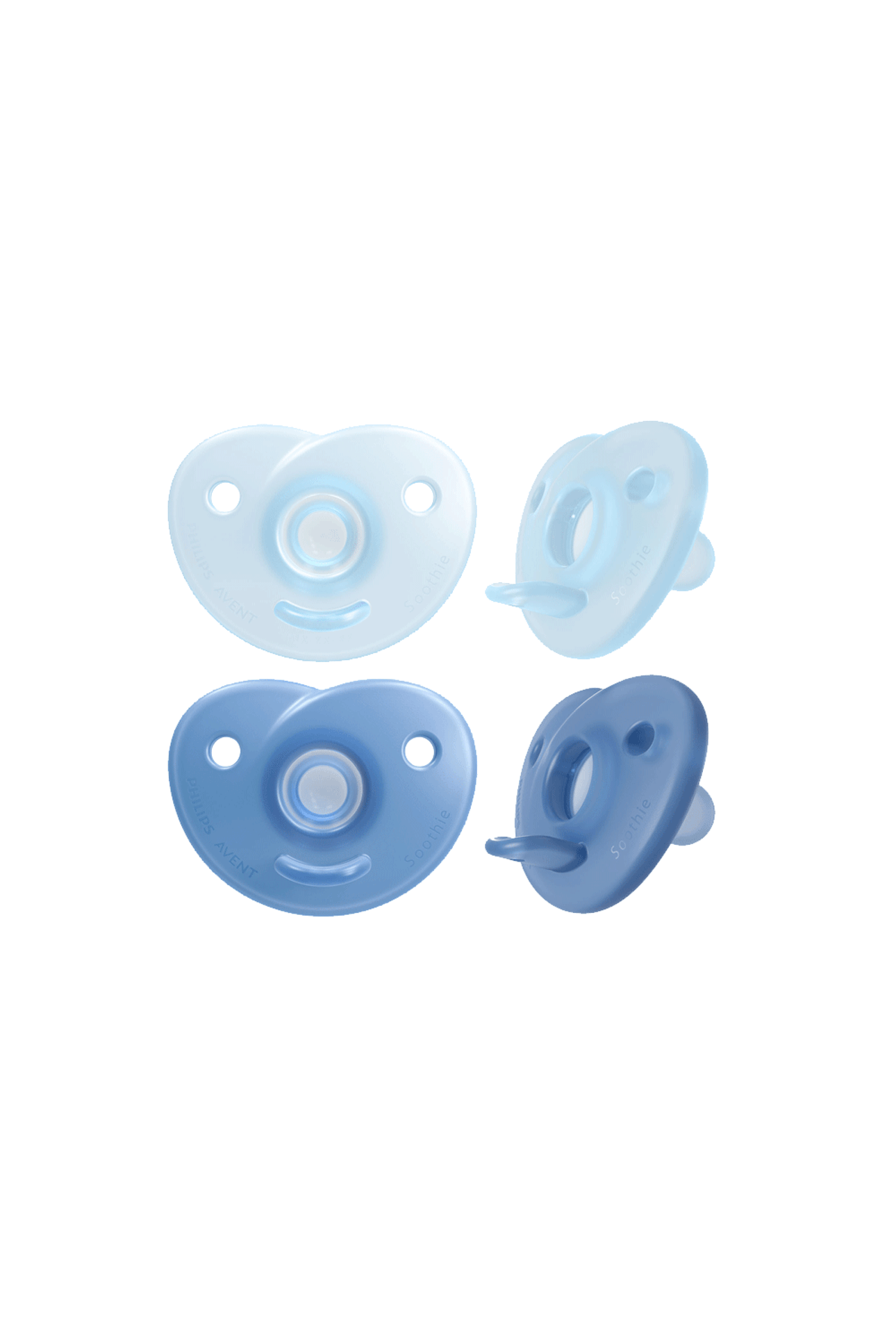 Chupete Avent Soothie 0-6 meses Celeste x 2 unid - farmaciasdelpueblo