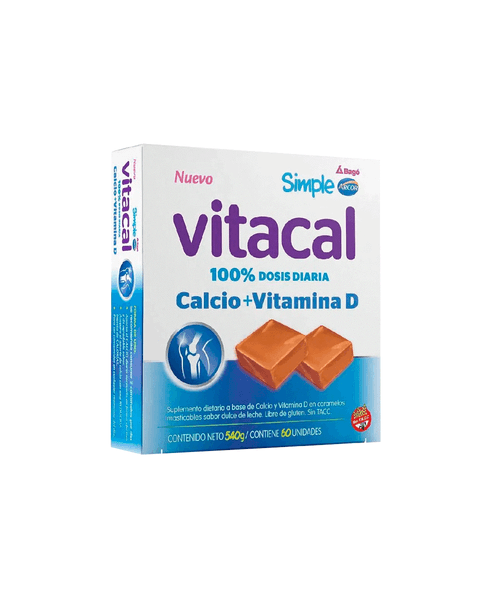 Vitacal Caramelo Masticable x 60 unid - farmaciasdelpueblo