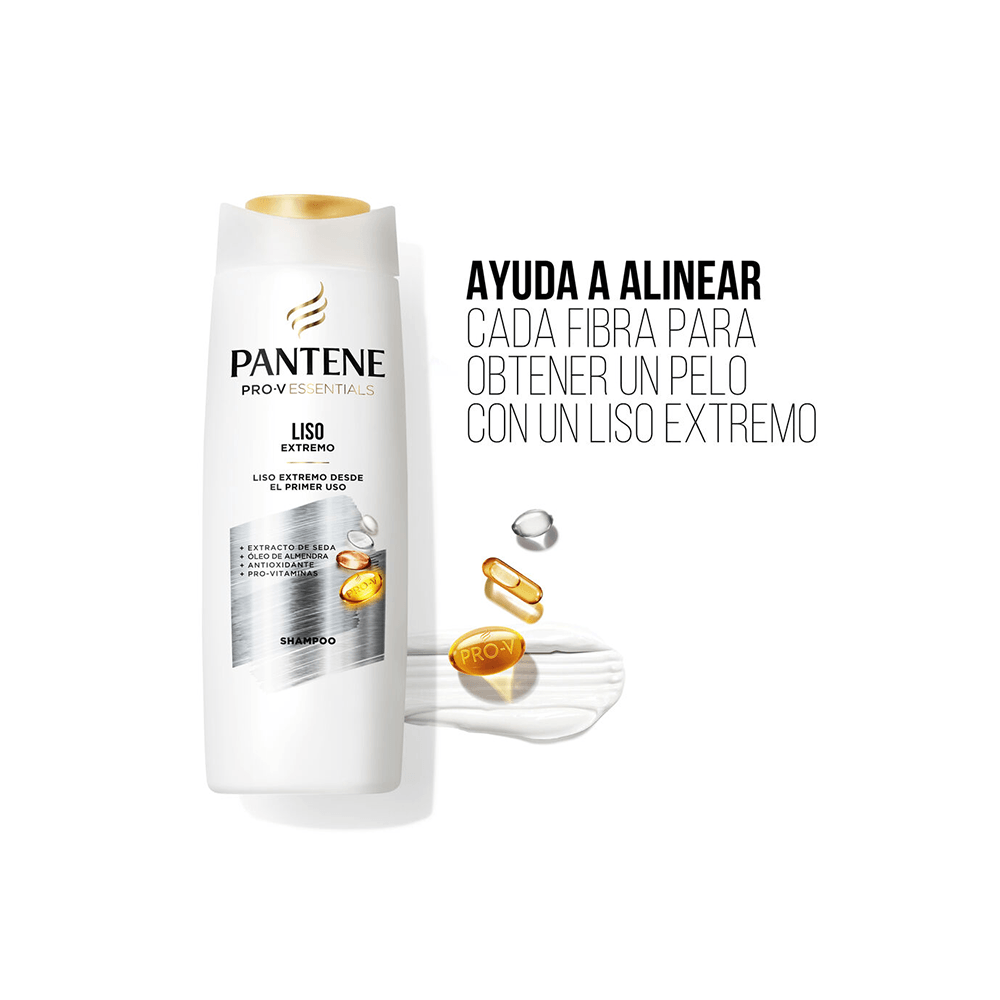 Shampoo Pantene Liso Extremo x 200ml - farmaciasdelpueblo