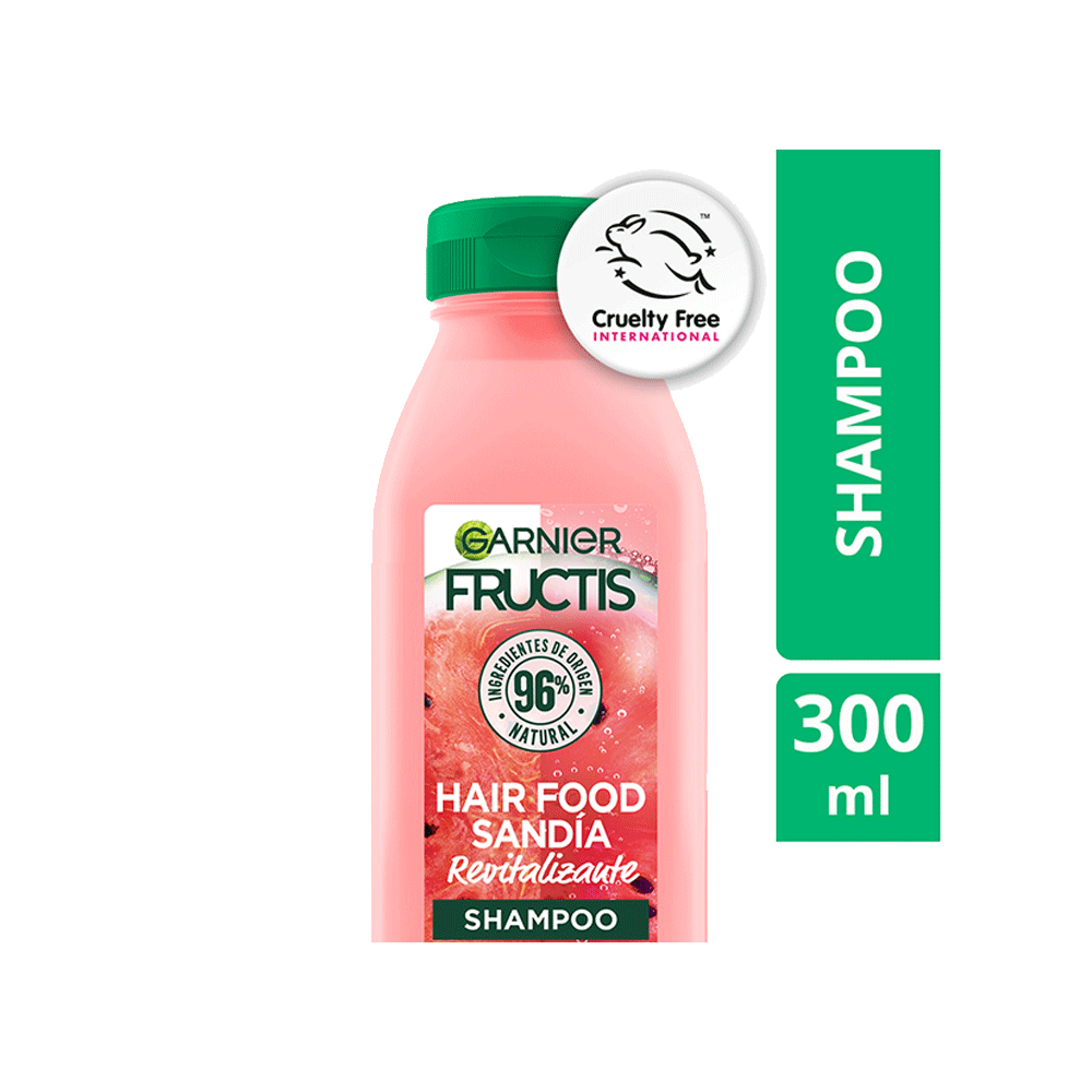 Shampoo Fructis Garnier Hair Food Sandia x 300ml - farmaciasdelpueblo