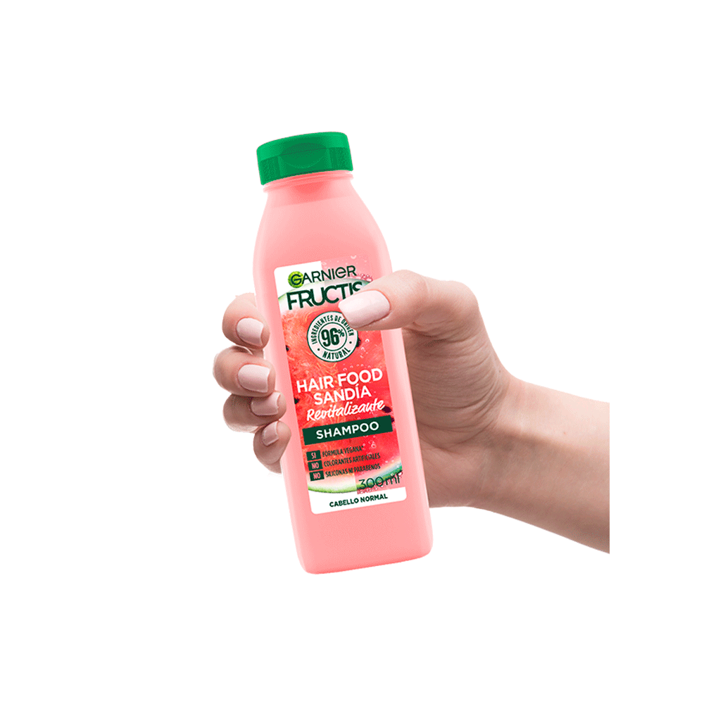 Shampoo Fructis Garnier Hair Food Sandia x 300ml - farmaciasdelpueblo