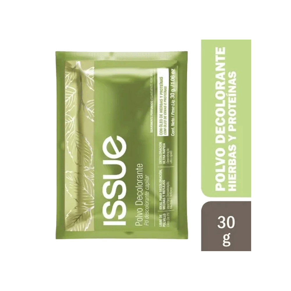Decolorante Issue en Polvo Aclaración y Cuidado x 30 gr ...