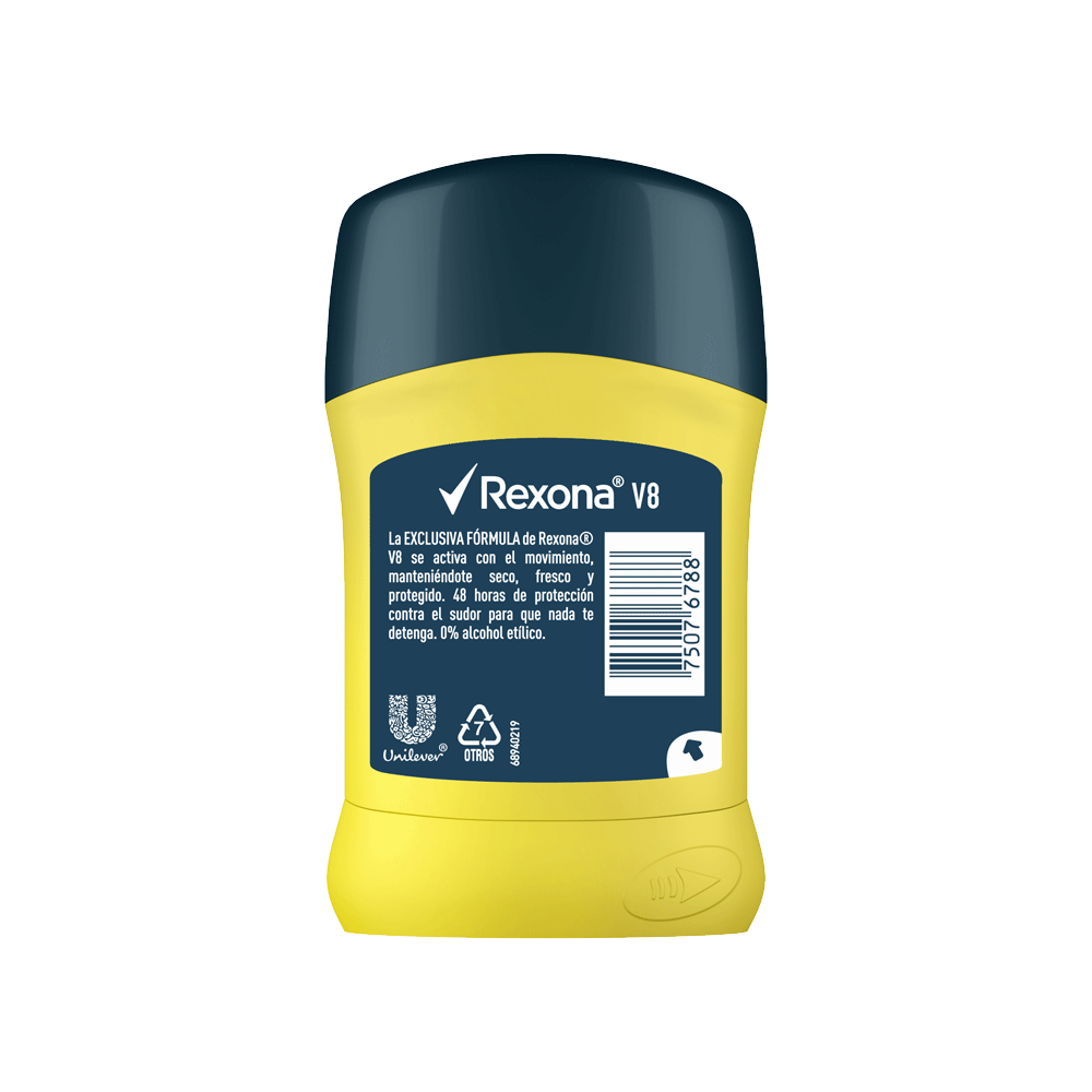 Desodorante En Barra Rexona Antitranspirante V8 x 50gr - farmaciasdelpueblo