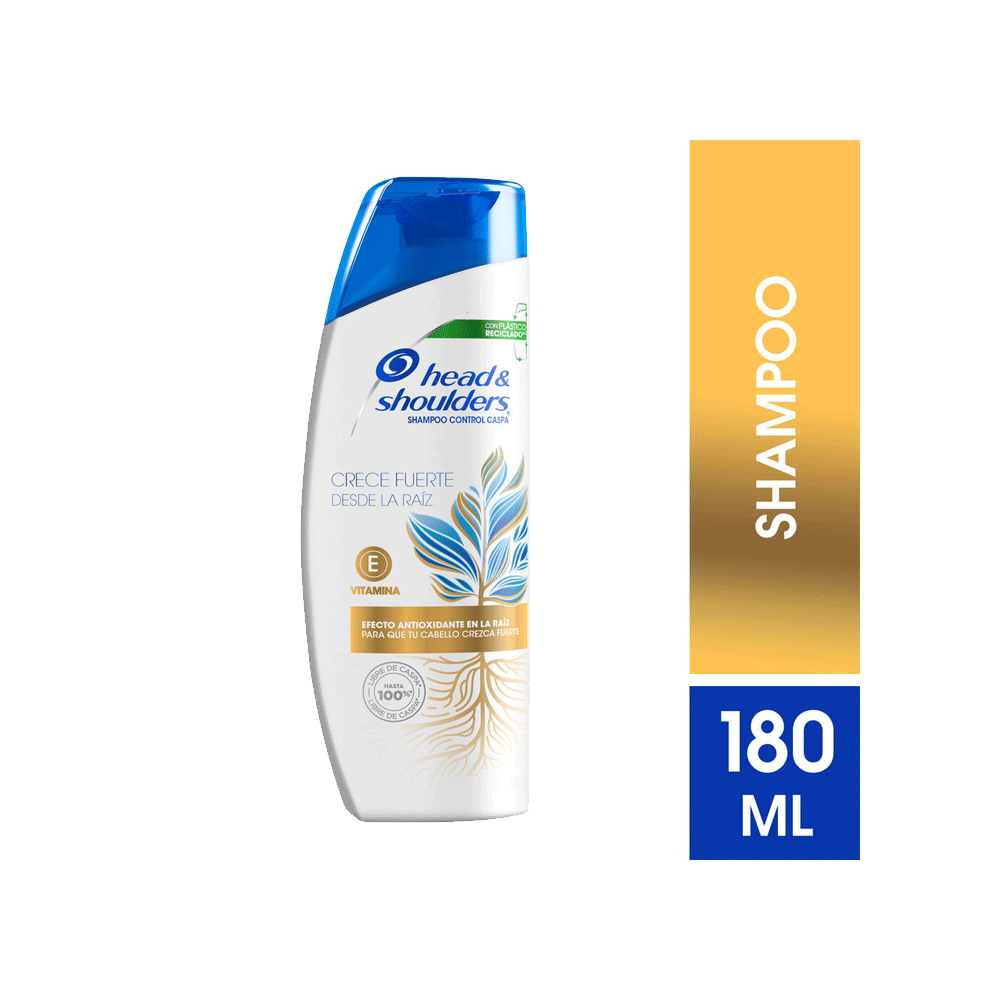 Shampoo Head&.shoulders Crece Fuerte desde la Raíz x 180ml ...