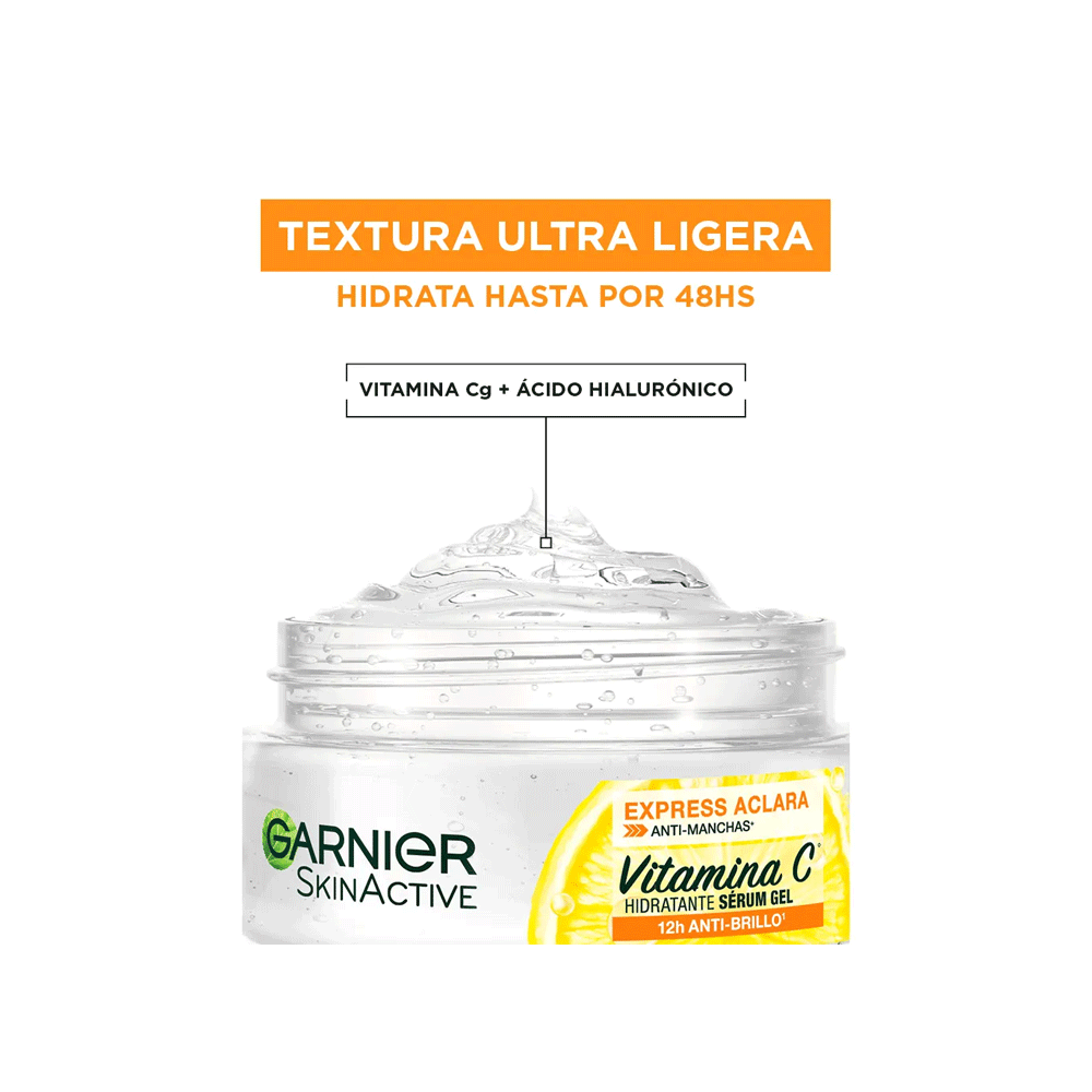 Crema Facial Garnier Aclara Vitamina C Serum Gel X 50ml