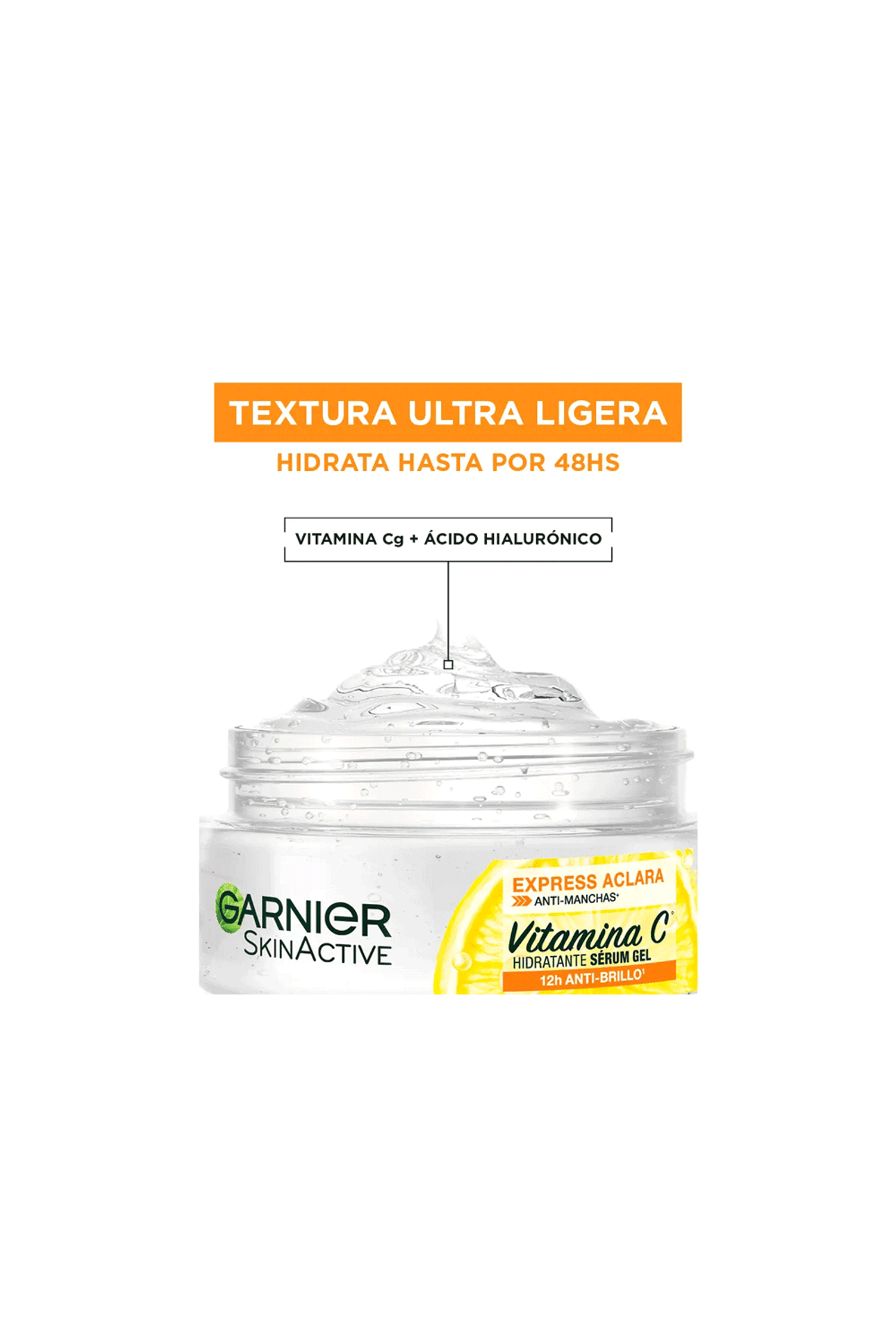 Crema Facial Garnier Aclara Vitamina C Serum Gel X 50ml
