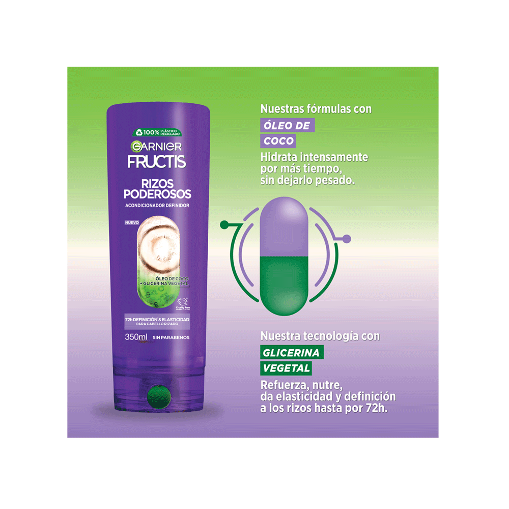 Acondicionador Fructis Garnier Rizos Poderosos x 350 ml ...