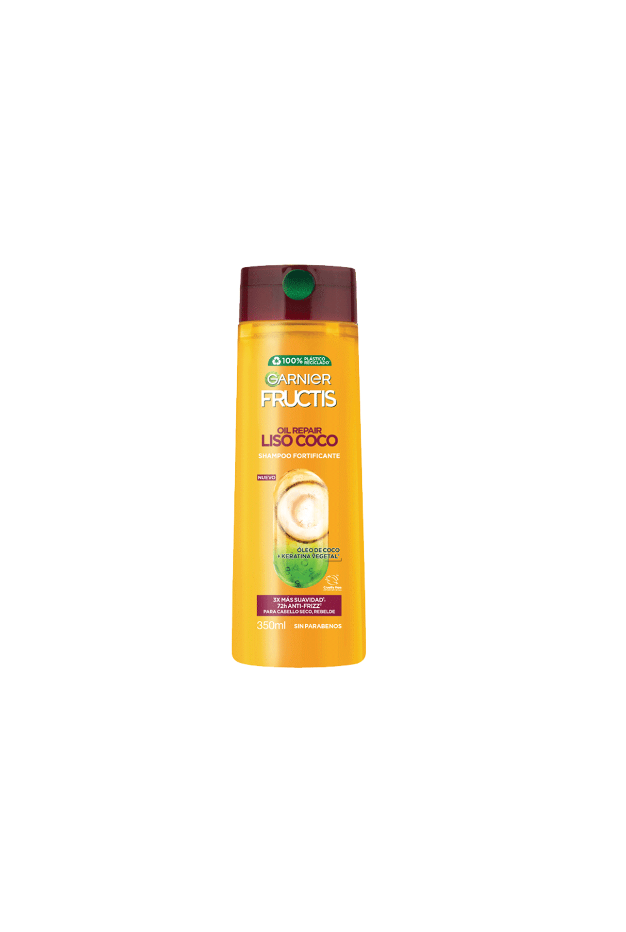 Shampoo Fructis Garnier Liso Coco x 350 ml - farmaciasdelpueblo