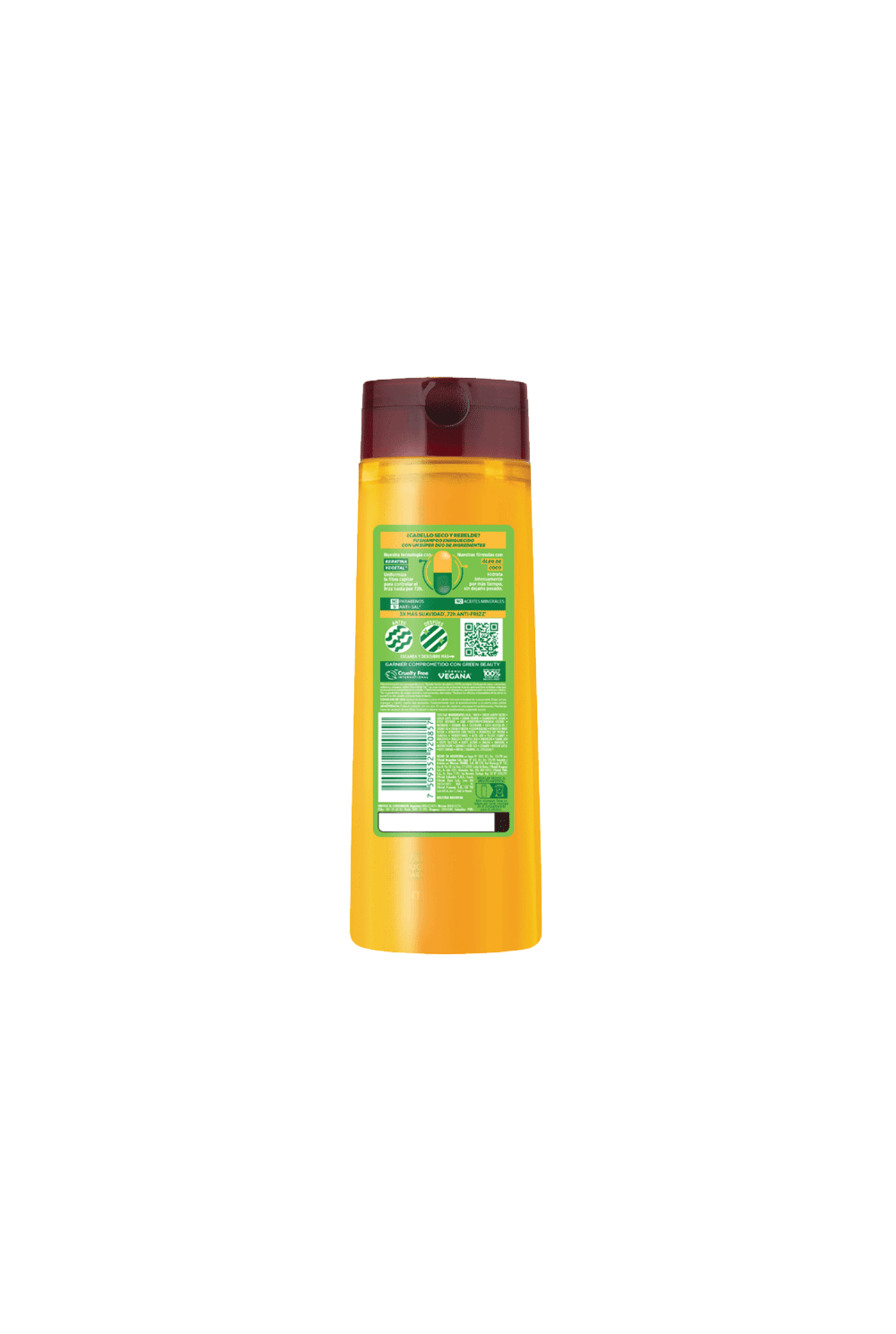 Shampoo Fructis Garnier Liso Coco x 350 ml - farmaciasdelpueblo