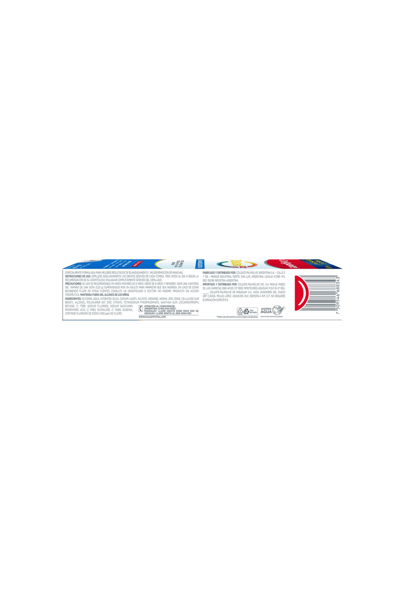 Crema Dental Colgate Total 12 Blanqueadora x 140 gr - farmaciasdelpueblo