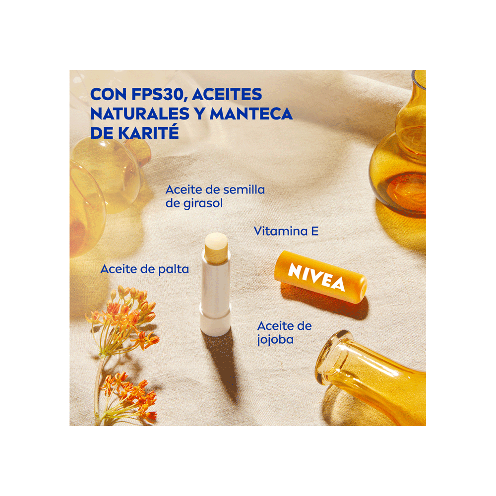 Protector Solar Labial Humectante Nivea Sun Protect FPS30 x 4,8 grs ...