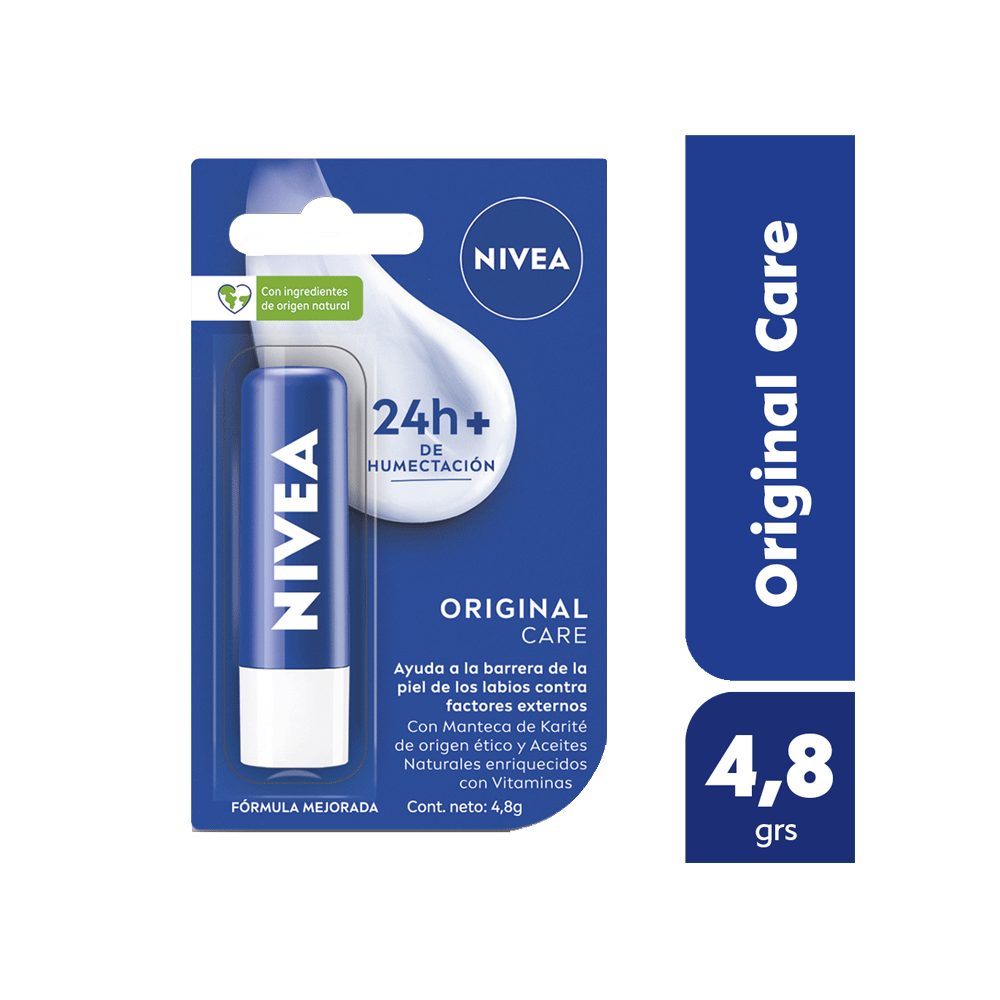 Protector Labial Humectante Nivea Essential Original x 4,8 grs ...