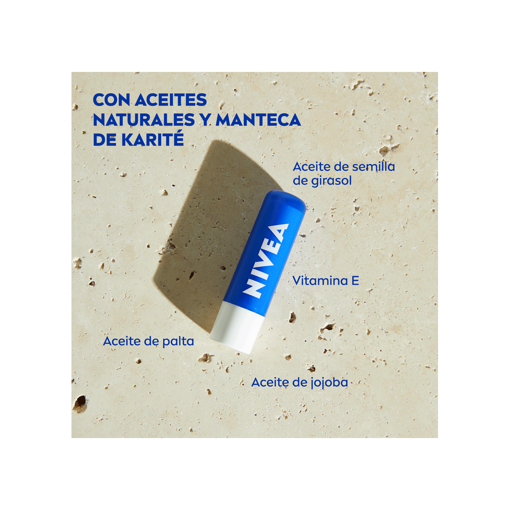 Protector Labial Humectante Nivea Essential Original x 4,8 grs ...