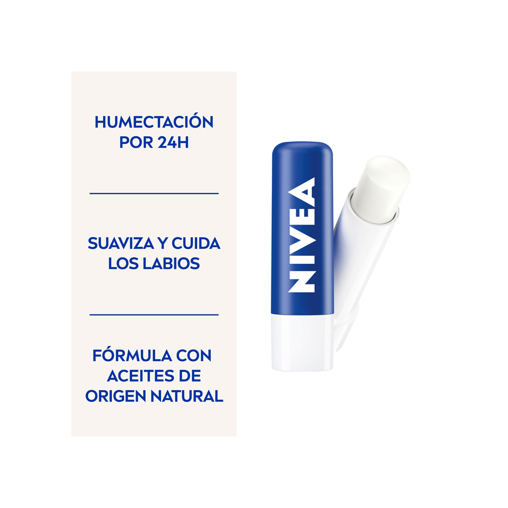 Protector Labial Humectante Nivea Essential Original x 4,8 grs ...