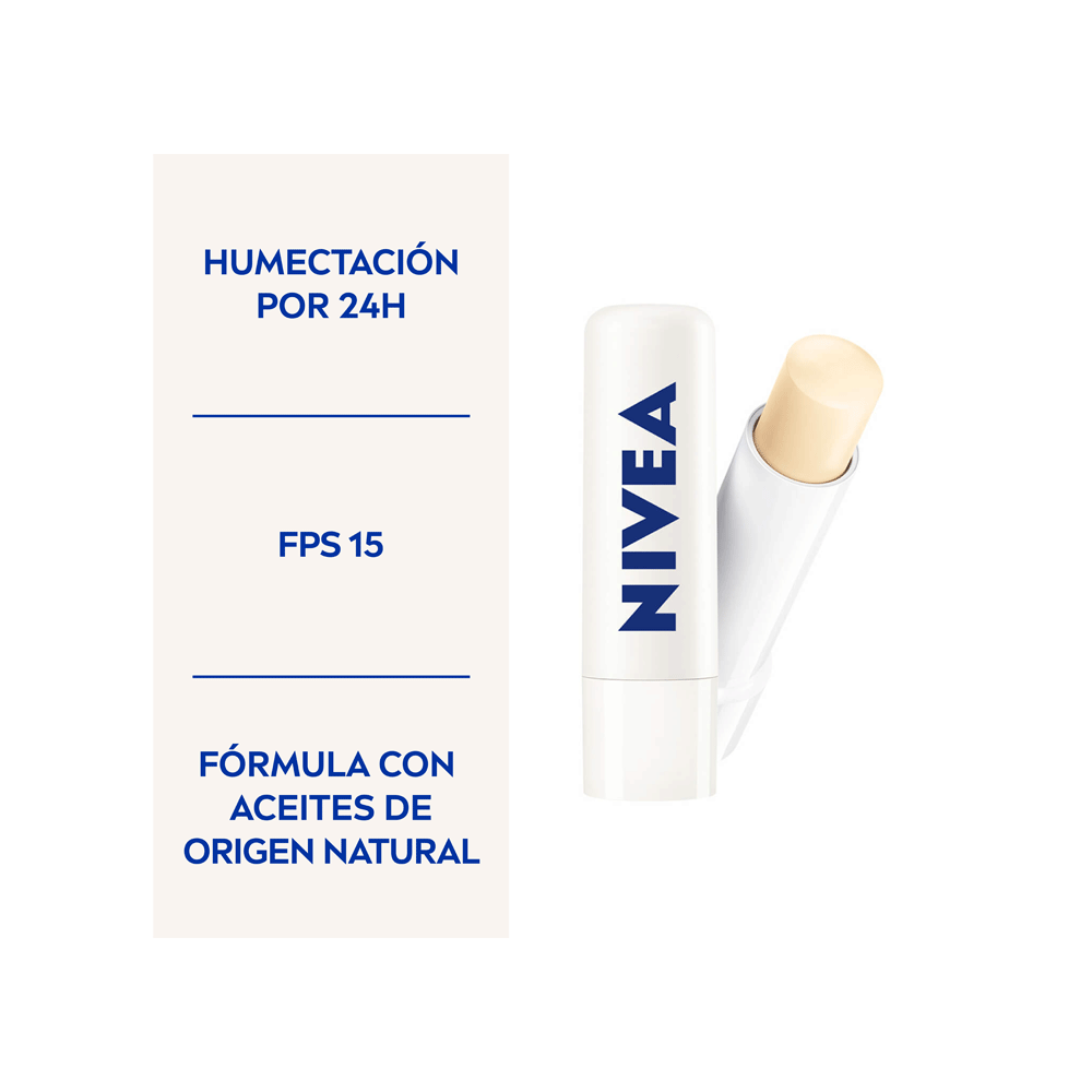 Protector labial humectante NIVEA Derma Care FPS 15 4,8 grs ...