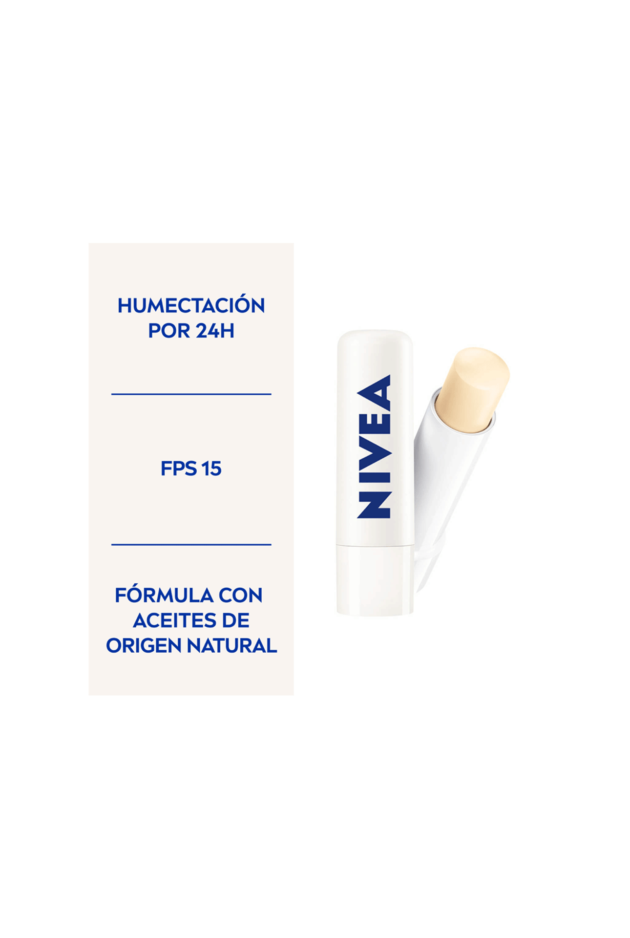 Protector labial humectante NIVEA Derma Care FPS 15 4,8 grs ...