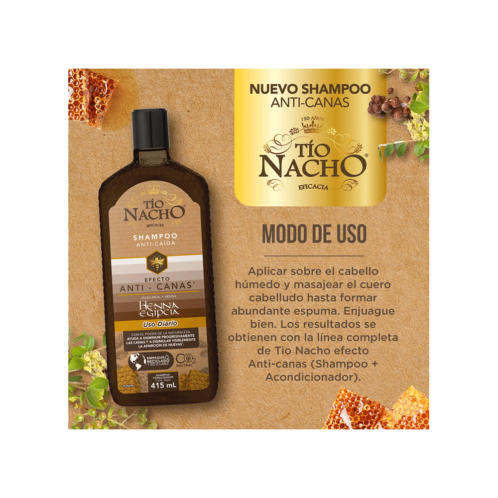 Shampoo Tio Nacho Anti Canas x 415 ml - farmaciasdelpueblo