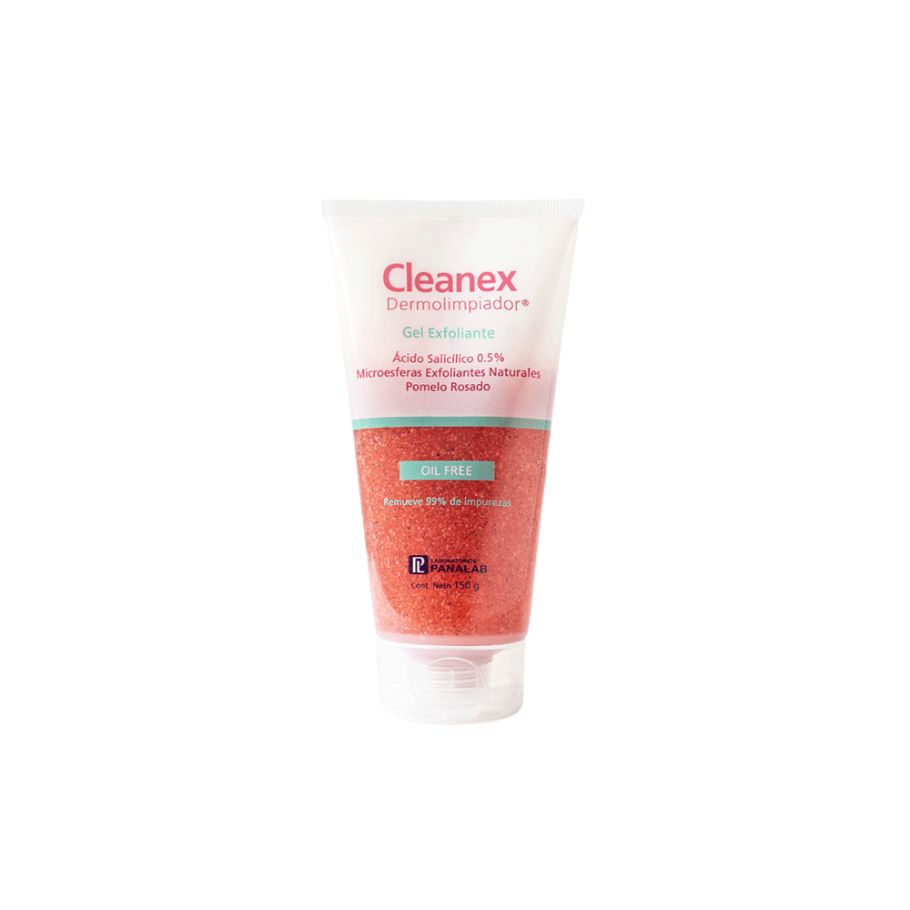 Gel Exfoliante Facial Cleanex Dermolimpiador x 150 gr - farmaciasdelpueblo