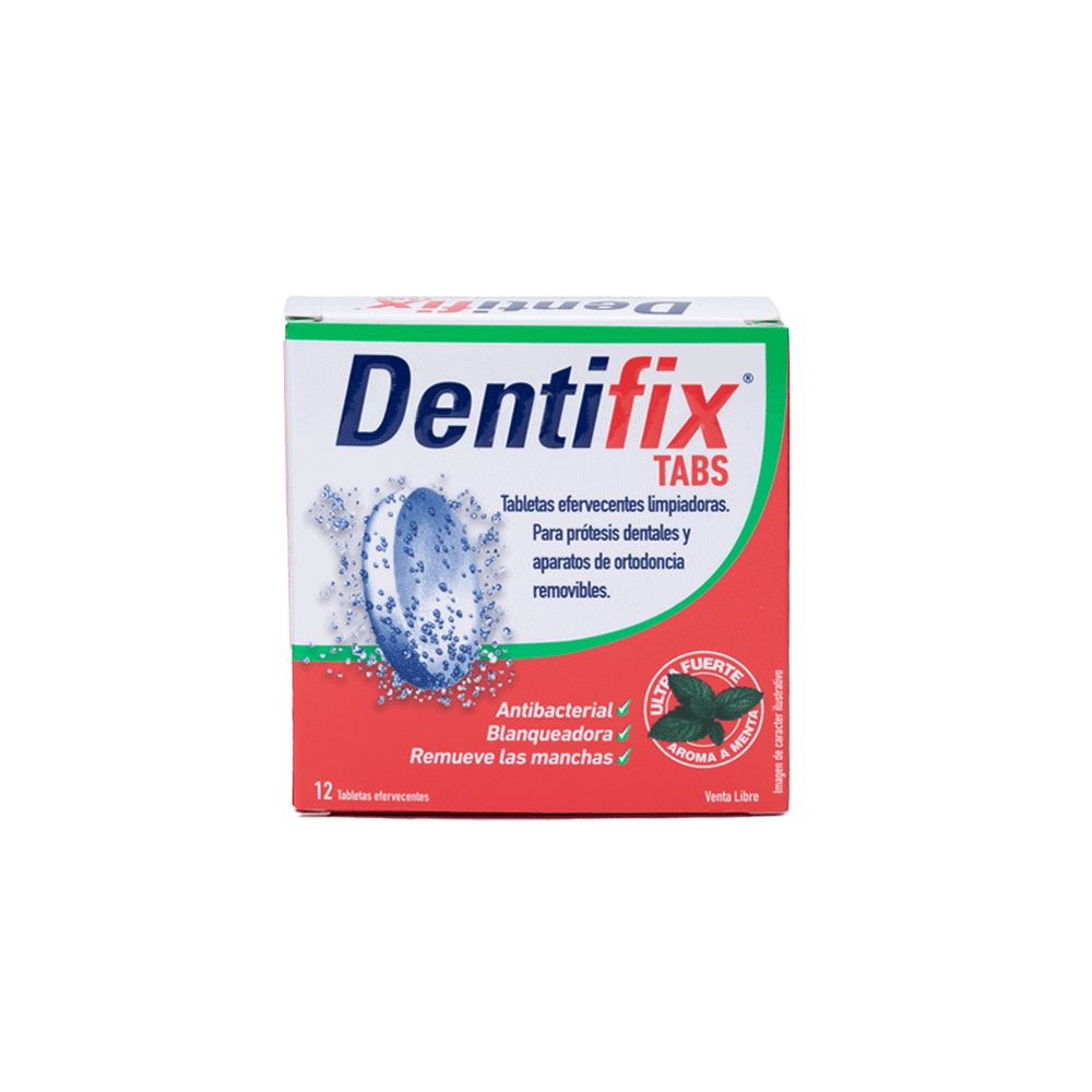 Limpiadores De Prótesis Dentifix Tabs x 12 unid - farmaciasdelpueblo