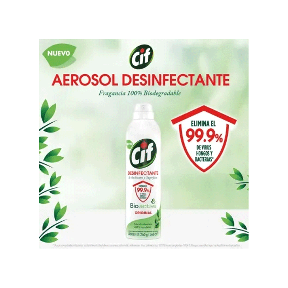 Desinfectante En Aerosol Cif Original x 360 ml - farmaciasdelpueblo