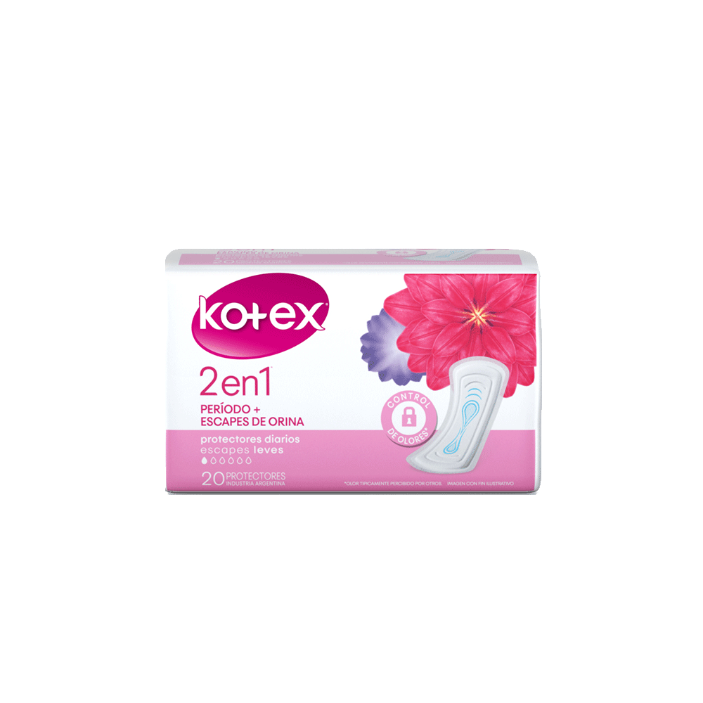 Protector Diario Kotex Duo x 20 Unid - farmaciasdelpueblo