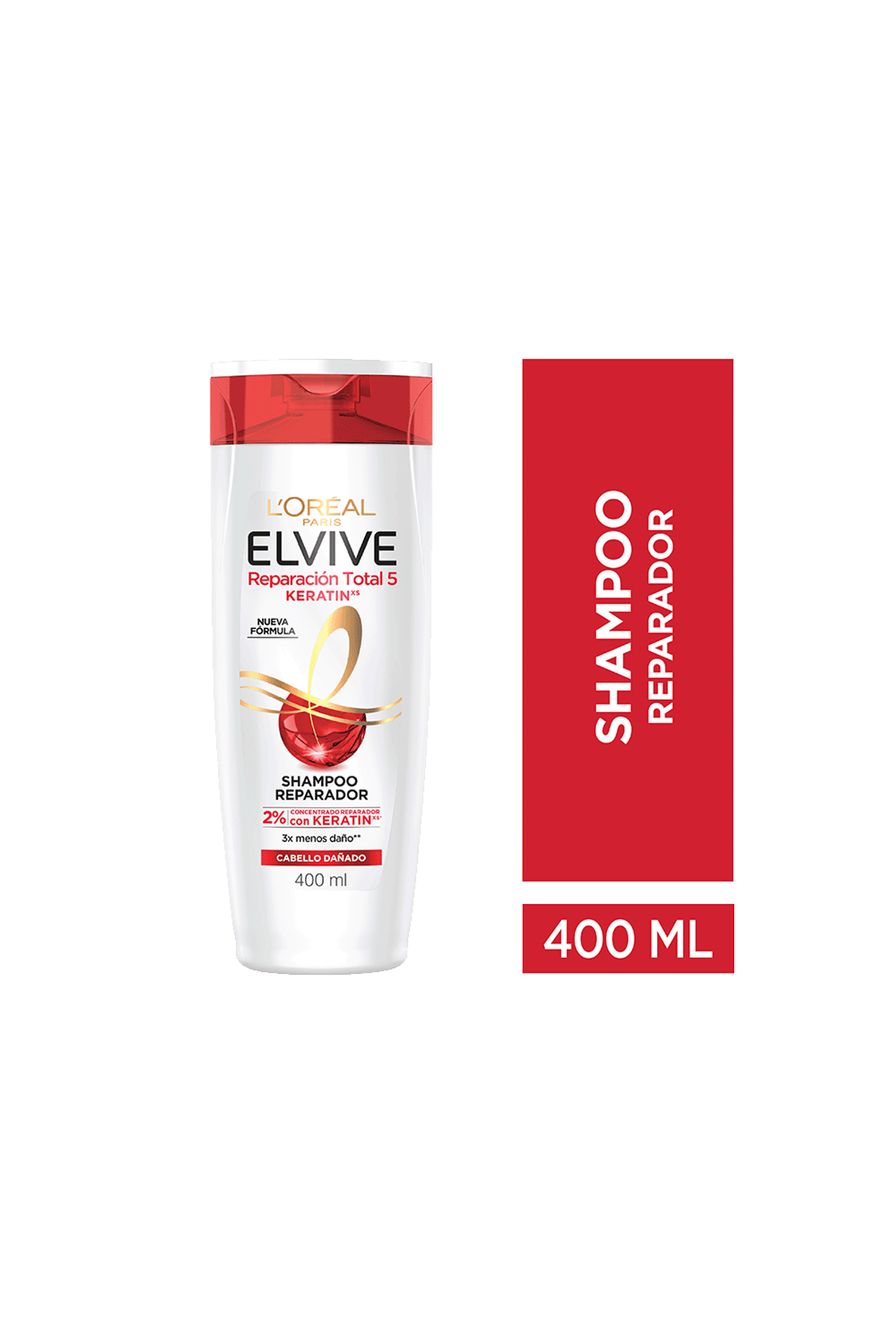 Shampoo Elvive Reparación Total 5 Keratina x 400ml - farmaciasdelpueblo