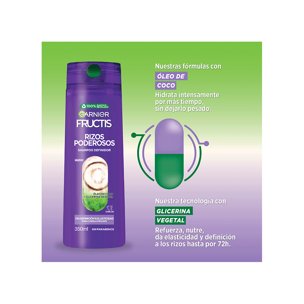 Shampoo Fructis Garnier Rizo Manejable x 200ml - farmaciasdelpueblo