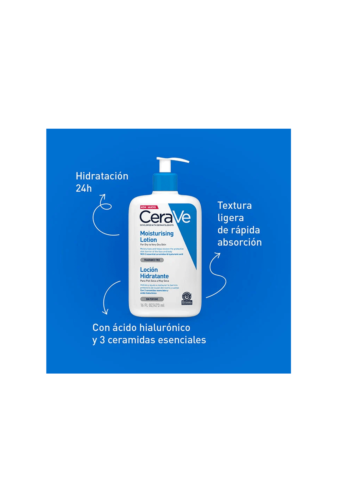 Loción Hidratante CeraVe para Piel Seca x 473 ml - farmaciasdelpueblo