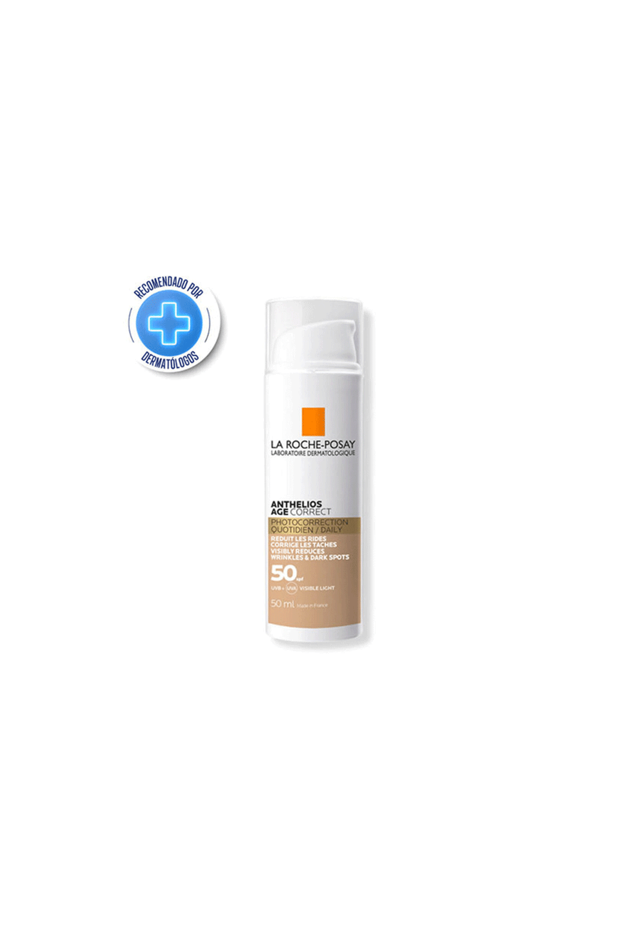 Protección solar Anthelios Age Correct FPS50 con color de La Roche ...