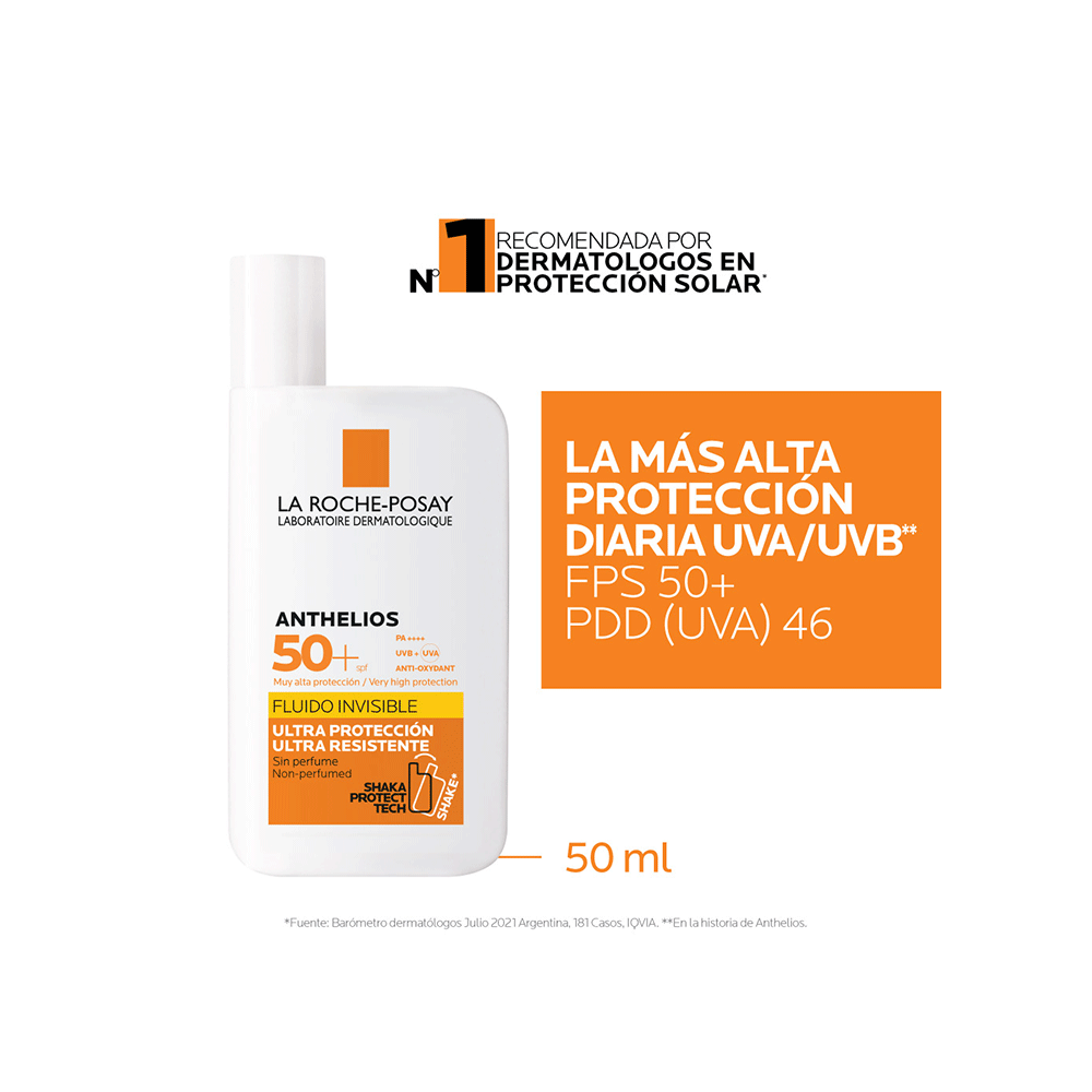 Protector solar Anthelios UV MUNE 400 Fluido Invisible La Roche-Posay x ...