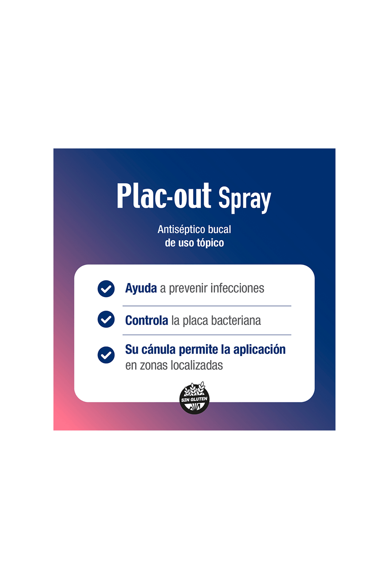 Antiséptico Agente Antiplaca Bucal Plac Out en Spray x 60 ml ...