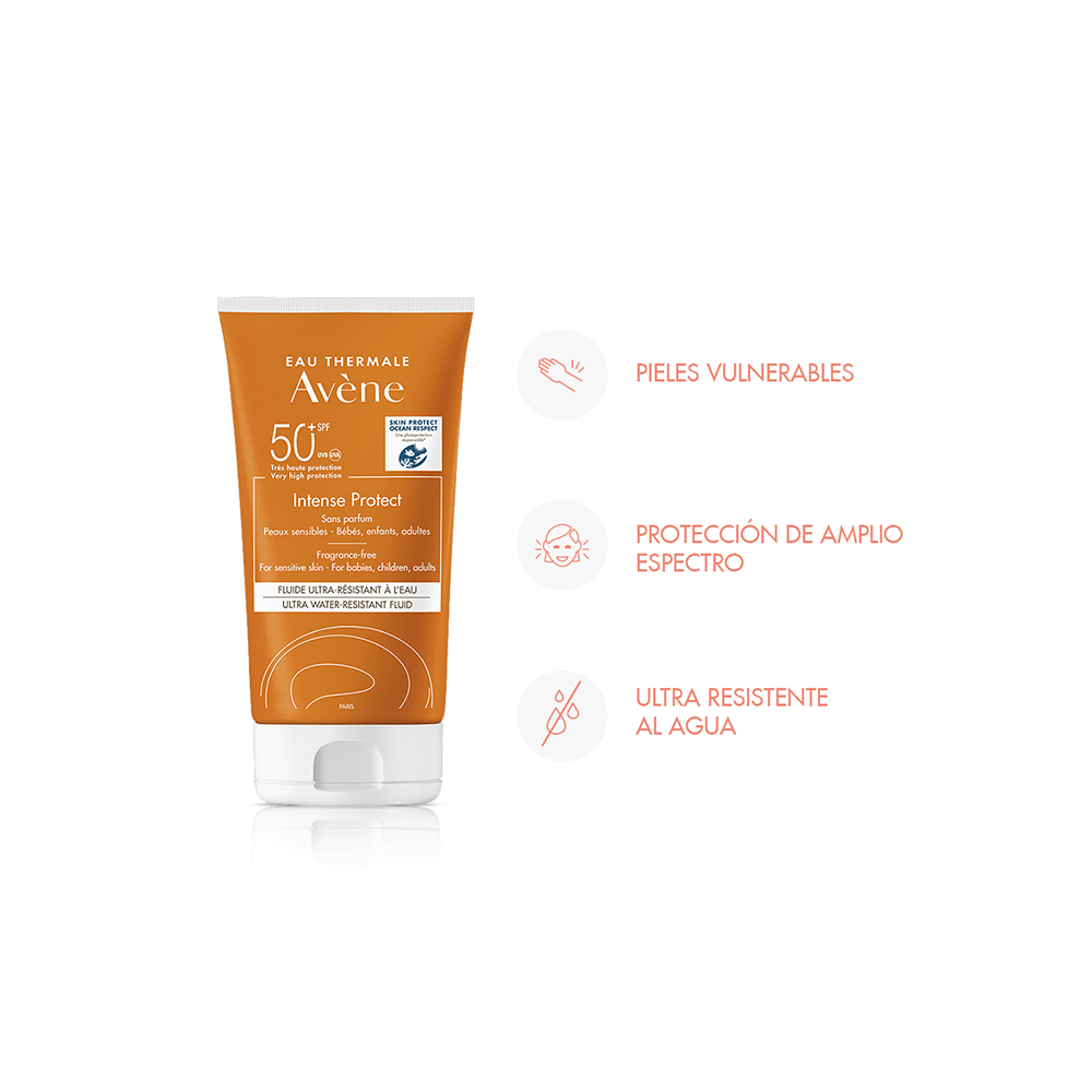 Protector Solar Avene Intense Protect SPF 50+ x 150 ml - farmaciasdelpueblo