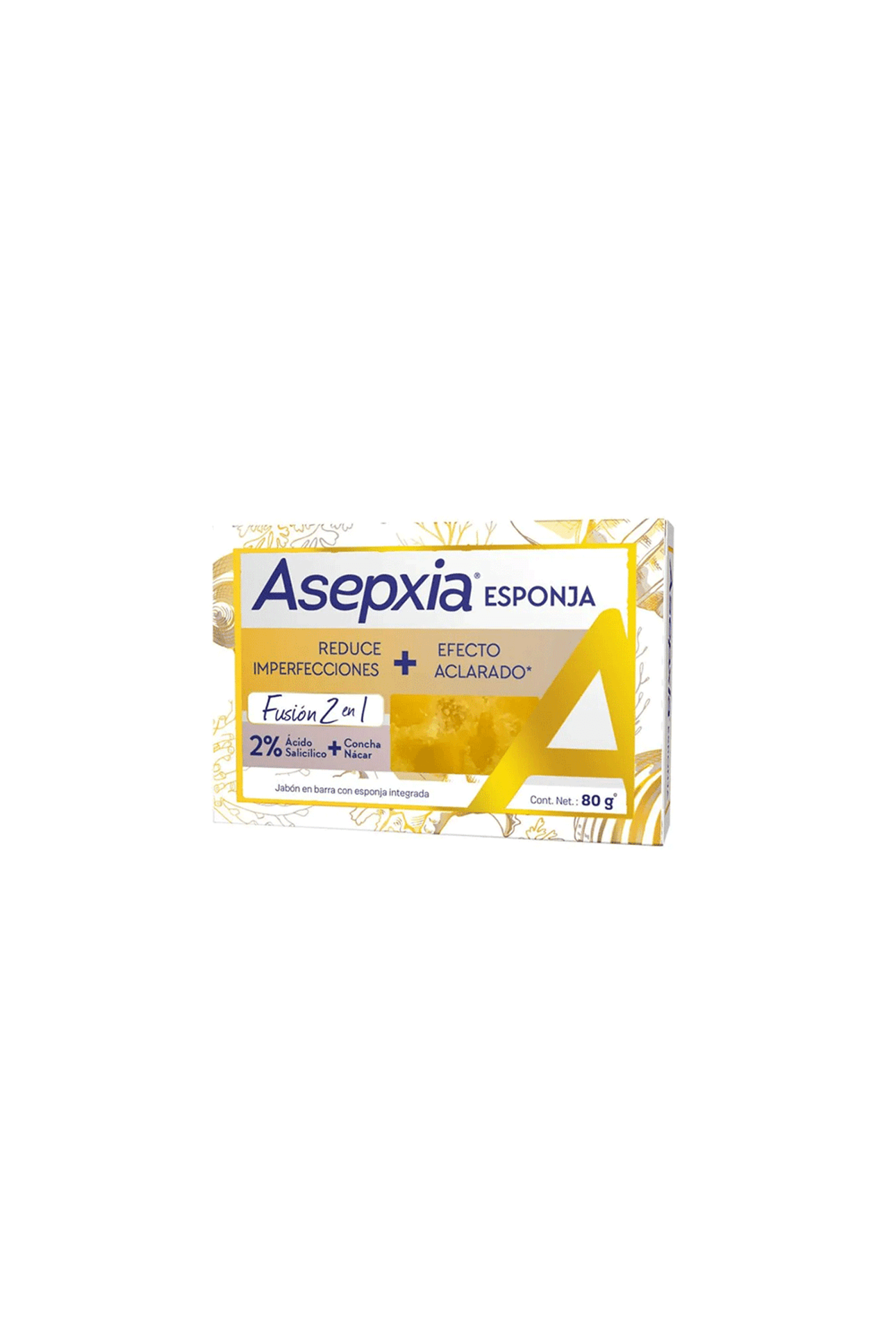 Jabon Asepxia Esponja x 80 gr - farmaciasdelpueblo
