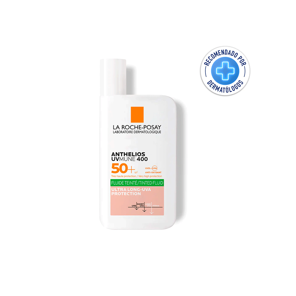Protector Solar La Roche-Posay Anthelios UVMUNE 400 con Color FPS50+ x ...