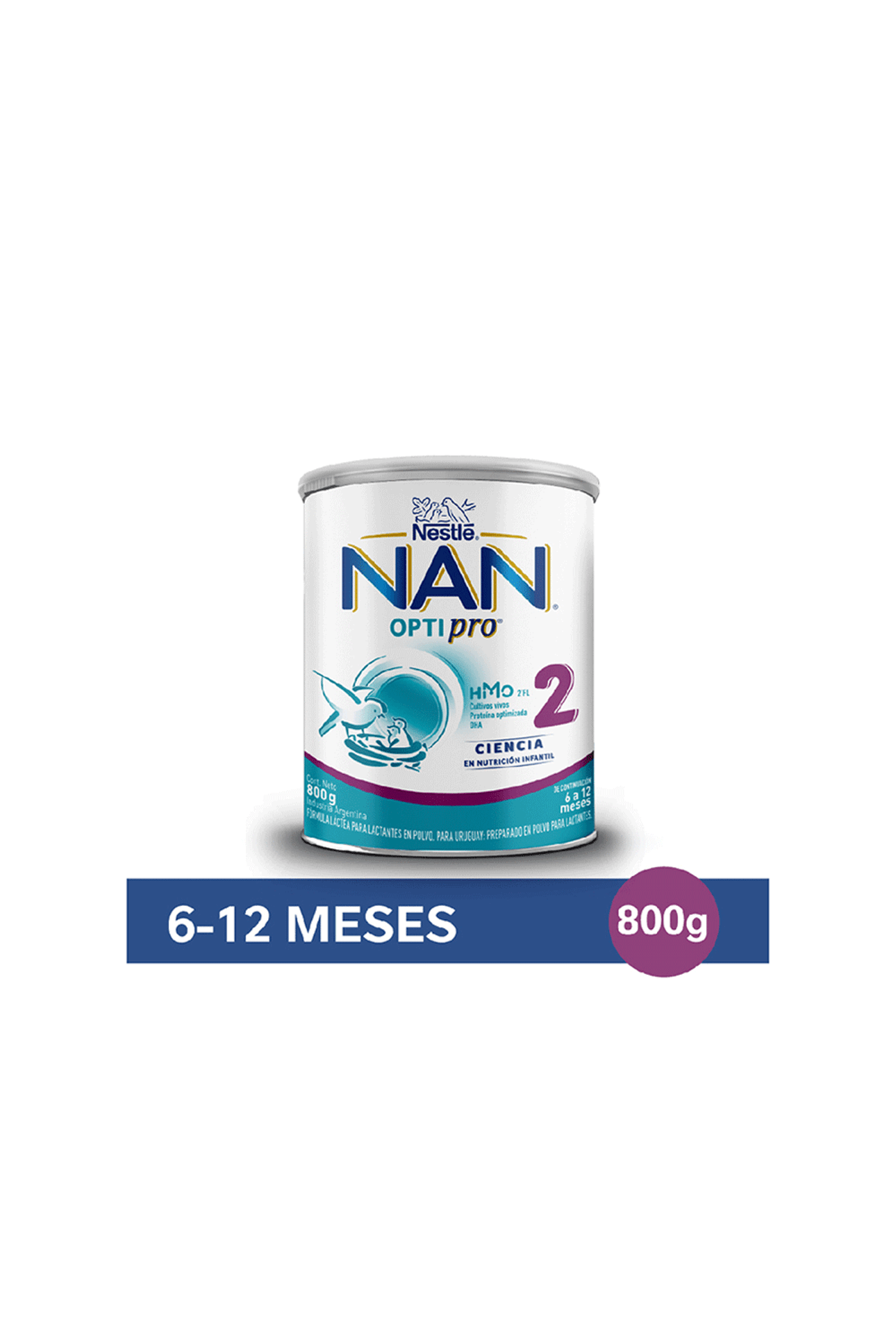 Leche Infantil NAN Optipro 2 Polvo x 800 gr - farmaciasdelpueblo