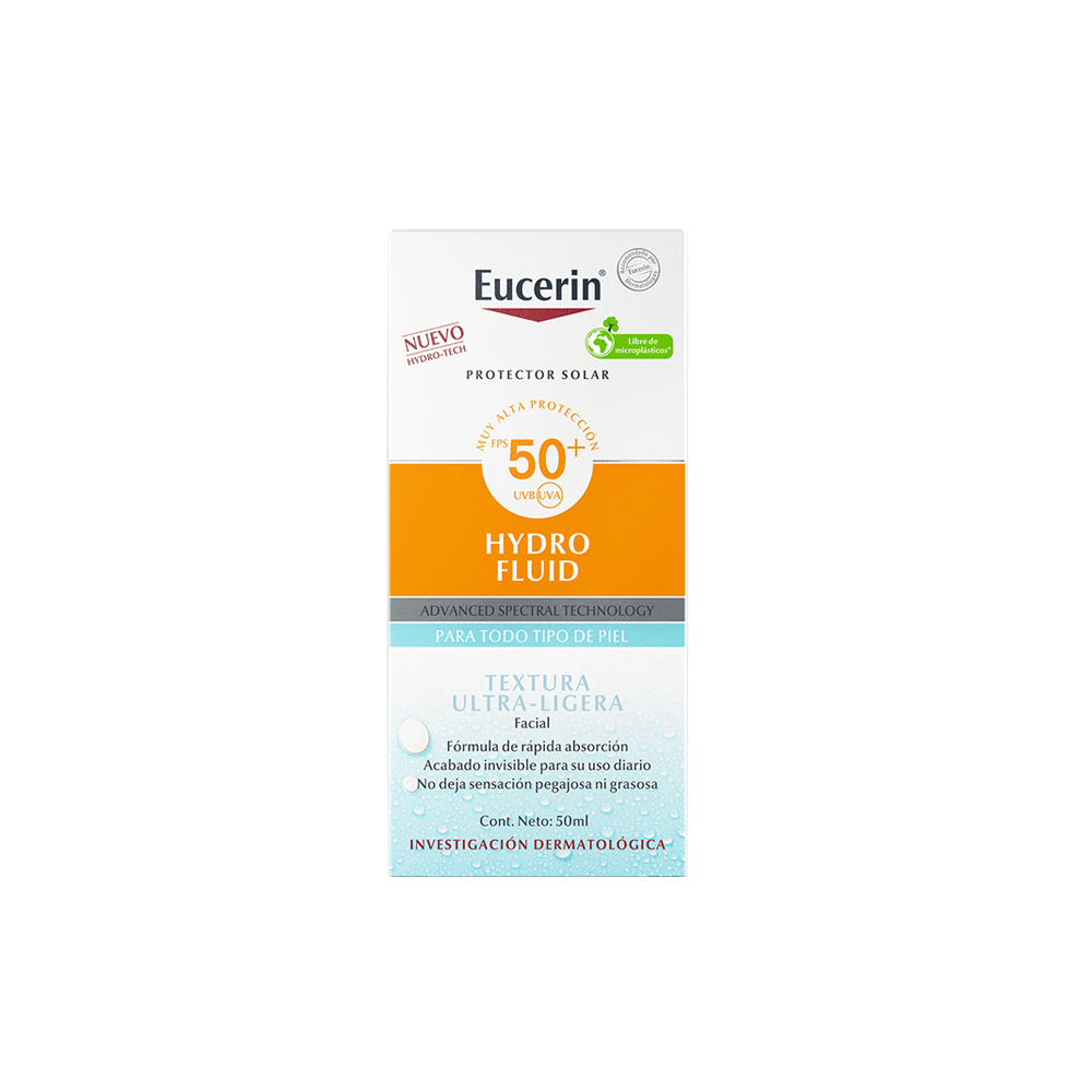 Protector Solar Facial Eucerin Hydro Fluid SPF50 x 50 ml ...