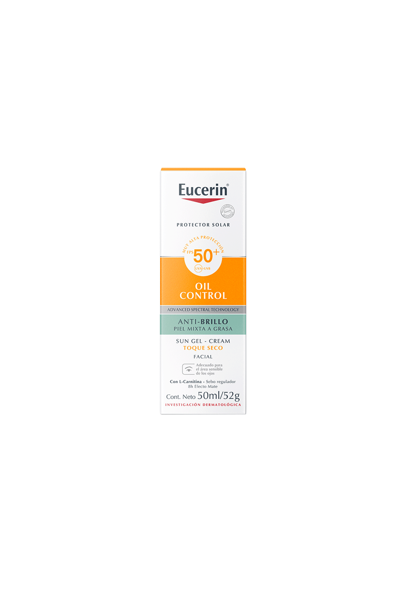 Protector solar Eucerin Oil Control Sun Gel Toque Seco FPS50 x 50 ml ...