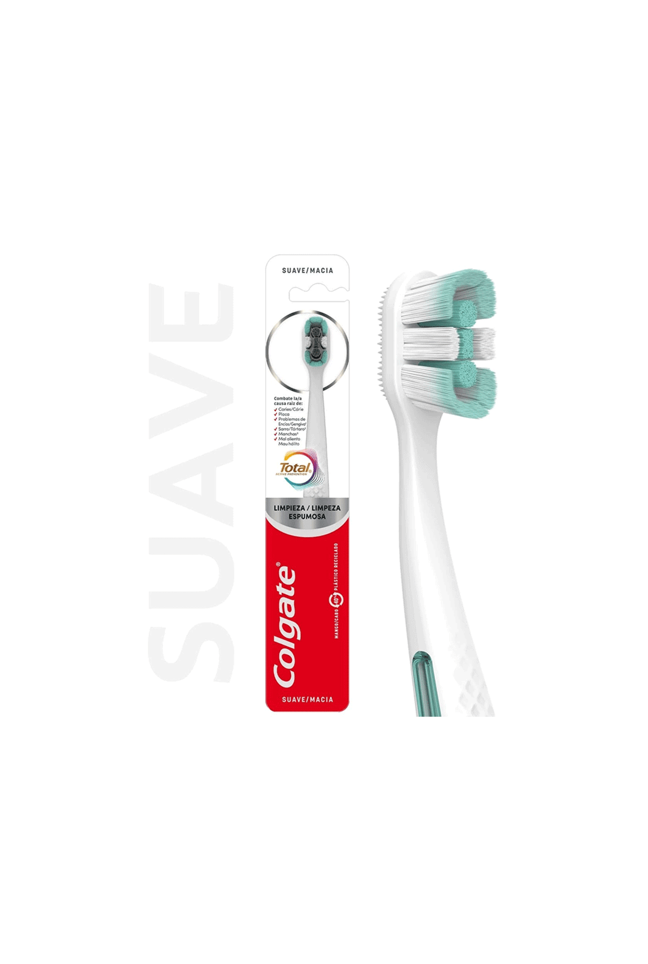 Cepillo dental Colgate Total Foaming Clean Suave - farmaciasdelpueblo
