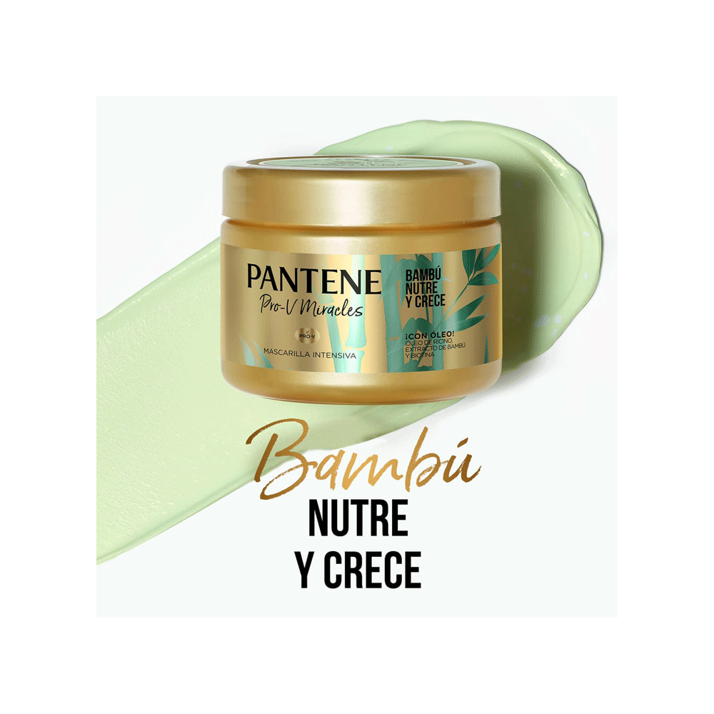 Tratamiento Capilar Pantene Pro-V Miracles Bambu Mascarilla x 300 ml - farmaciasdelpueblo
