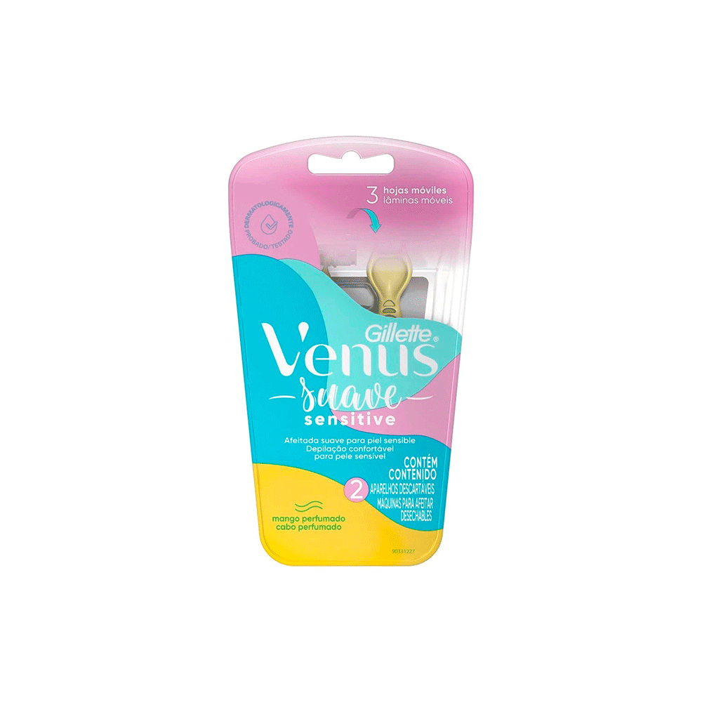 Maquina Afeitar Venus Suave Sensitive x 2 unid - farmaciasdelpueblo