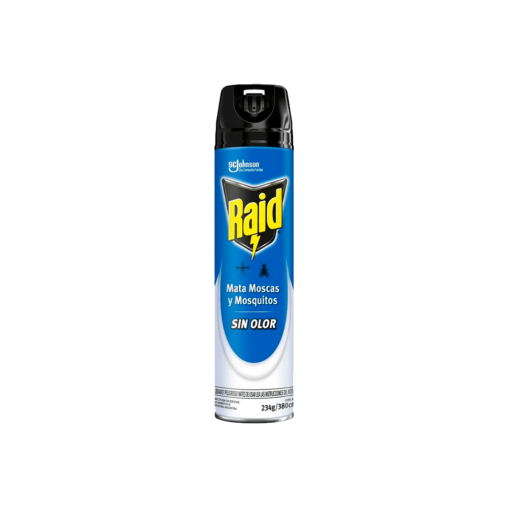 Insecticida en Aerosol Raid Mata Moscas y Mosquitos S/Olor x 360 ml ...